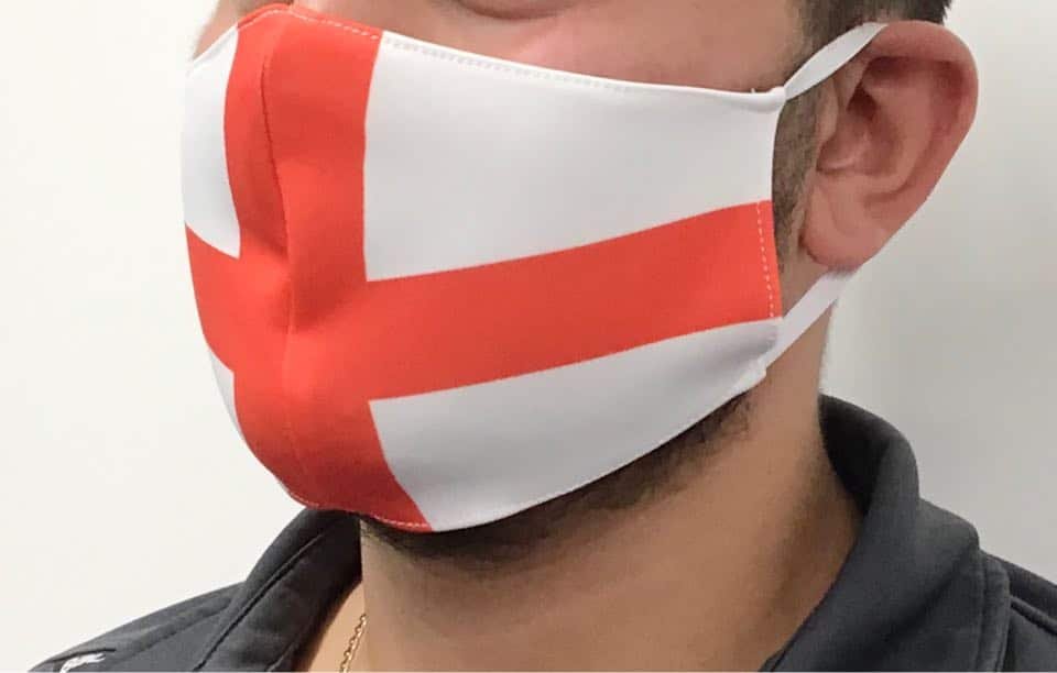 England Flag Mask | RD Custom